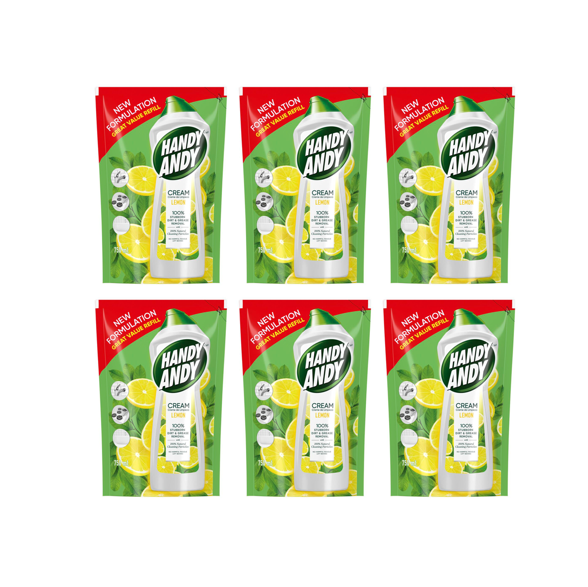 Handy Andy Lemon Fresh Multipurpose Cleaning Cream Refill 750ml | Shop ...