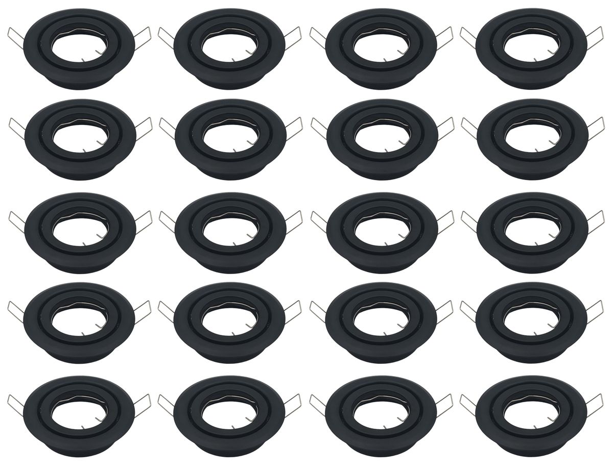 Swivel Black Down Light Fittings - 20 Pack | Shop Today. Get it ...