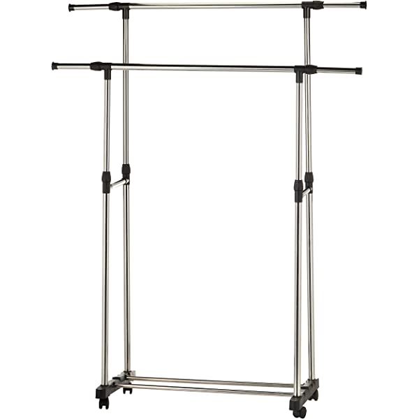 Telescopic Double Pole Rack For Clothes | Shop Today. Get it Tomorrow ...