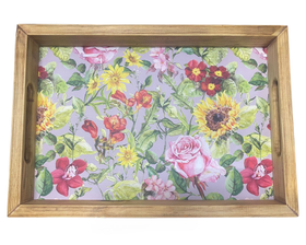Wooden Tray - Soft Blooming Assorted Flowers | Shop Today. Get it ...
