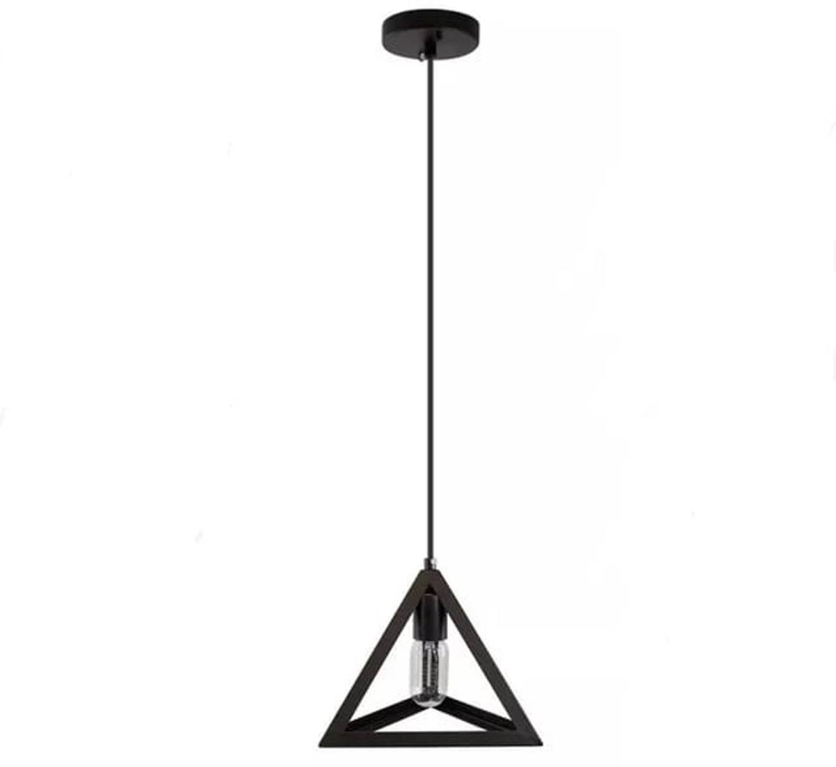 Modern Hanging Chandelier Iron Triangle Design Metal Pendant Light ...