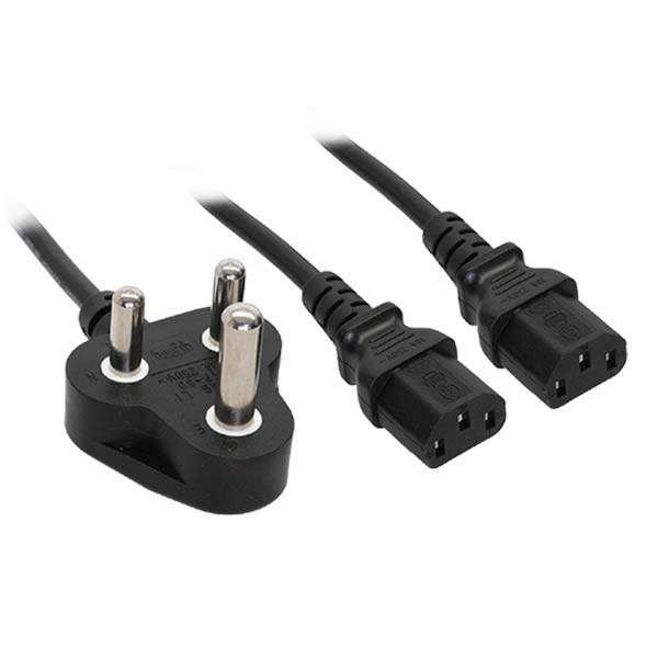 Dual Power Supply 3 Pin To 2 IEC Female Cable 1.5M | Shop Today. Get it ...