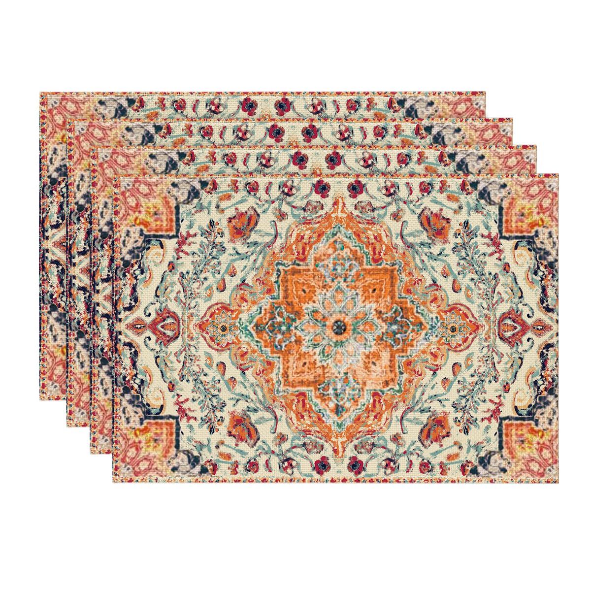 Boho Placemats Set of 4 for Home Party Dining Decoration 30 x 45 CM ...