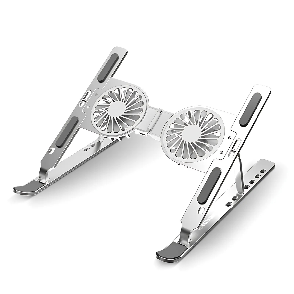 CellTime Ergonomic Adjustable Aluminium Laptop Stand With Two Cooling ...