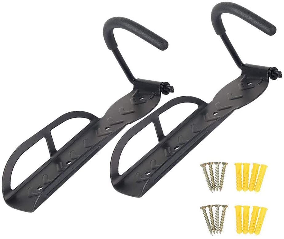Wall-Mounted Bike Hook Rack - Set of 2 with Screws & Wall Plugs | Shop ...