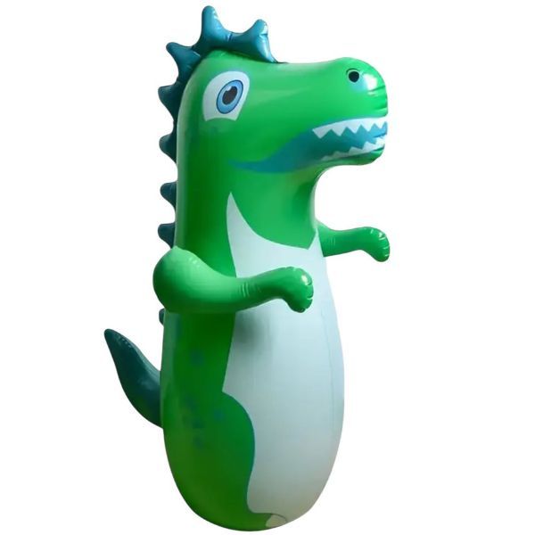 Inflatable Green Dinosaur Cartoon Boxing Toy - Kids Playtime Fun - PVC ...