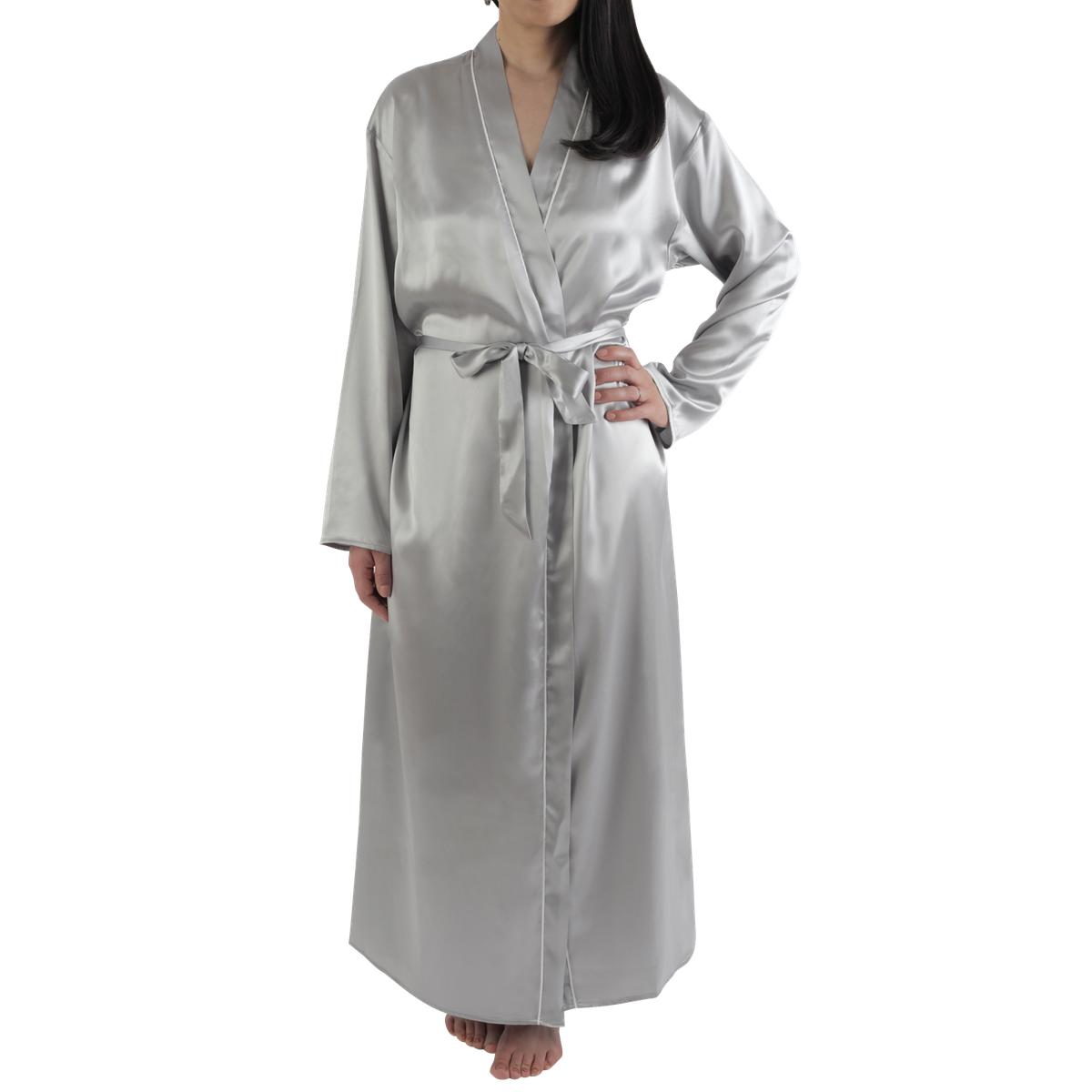 Cocoon Bedding - 100% Pure Mulberry Silk Long Robe | Buy Online in ...
