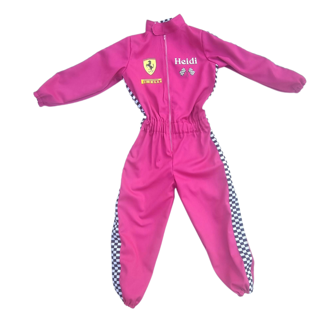 Unisex Pink Ferrari Inspired Racing Jumpsuit | Shop Today. Get it ...