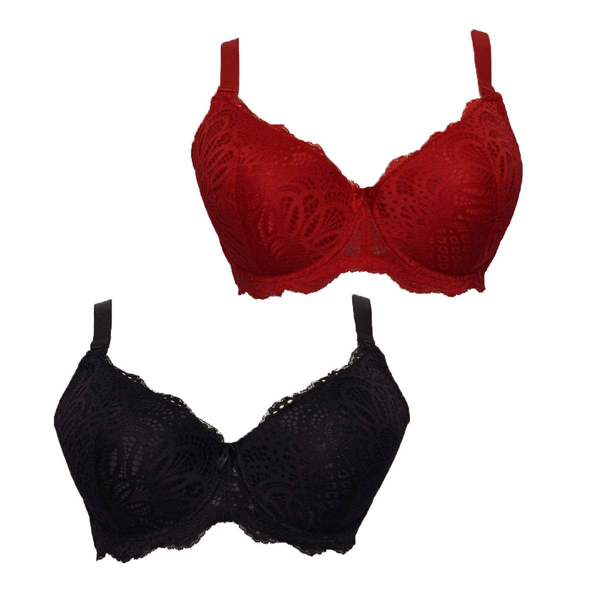 2 Pack Full Coverage Stylish Lace Bra | Shop Today. Get it Tomorrow ...
