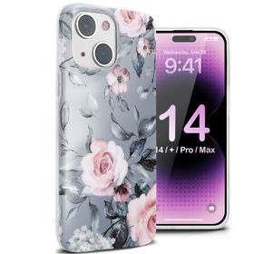 ORRO Fashion Floral Girly Cover for iPhone 14 Series Case 14/+/Pro/Max ...