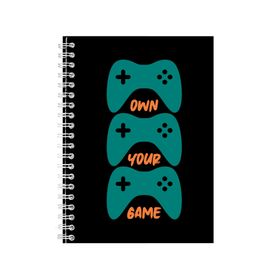 Own Your Game Notebook Gamer Gift Idea A5 Notepad 140 | Shop Today. Get ...