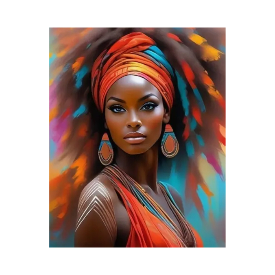 Queen of Color-Portrait in Motion Paint by Number Kit for Adults ...