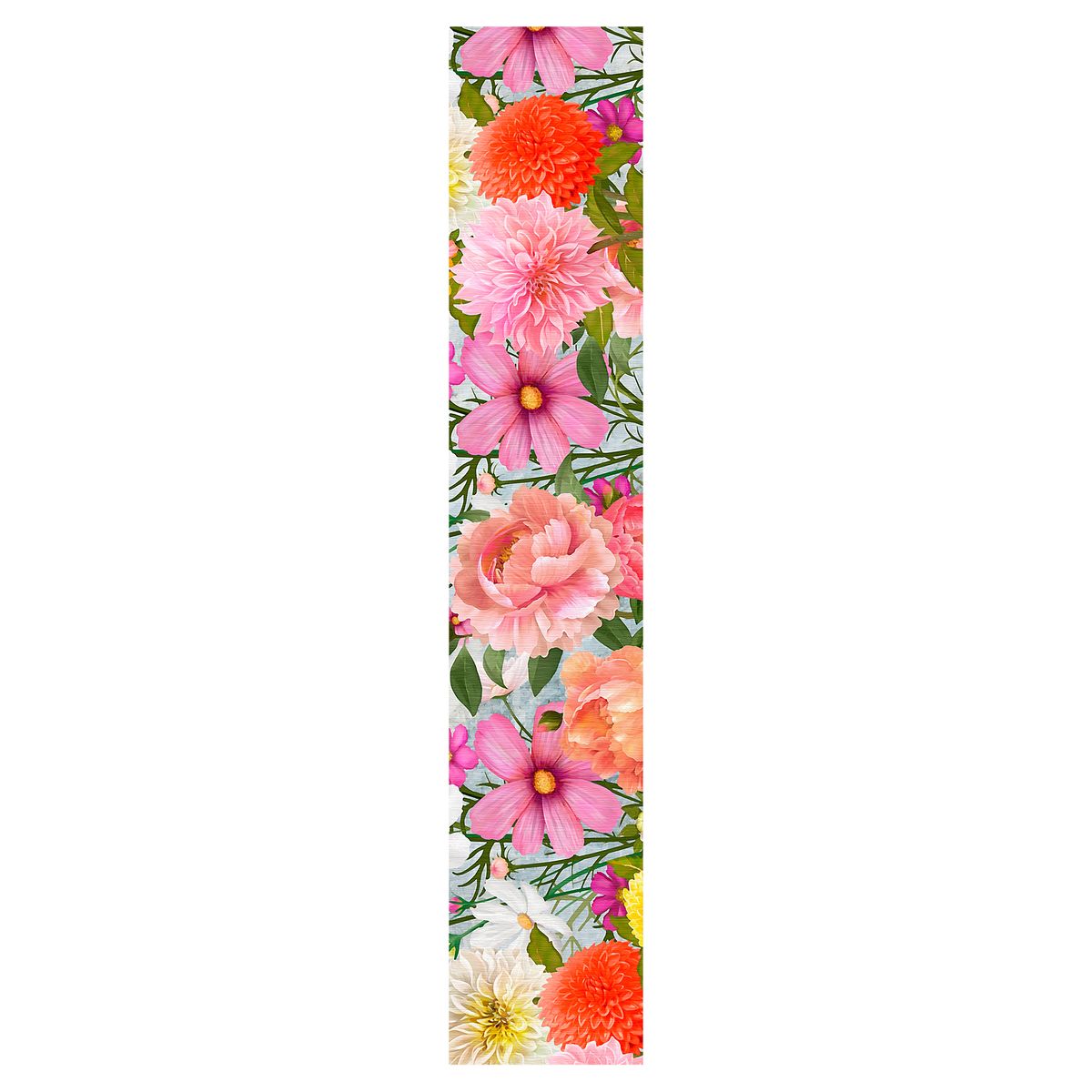 Canvas Texture Mix of Flowers Table Runner | Shop Today. Get it ...