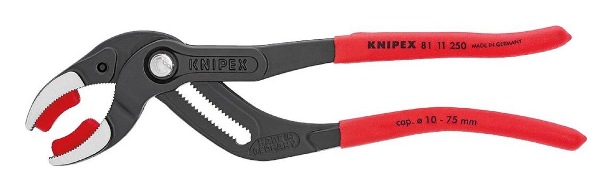 Knipex (81 11 250) Plier, Slip Joint, Adjustable, 75mm, Jaw, 250mm ...