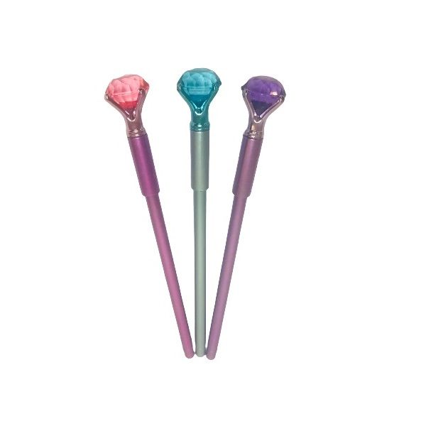 Diamanté Metallic Fine Liner Pens – Plastic Diamond Head (Set of 3 ...