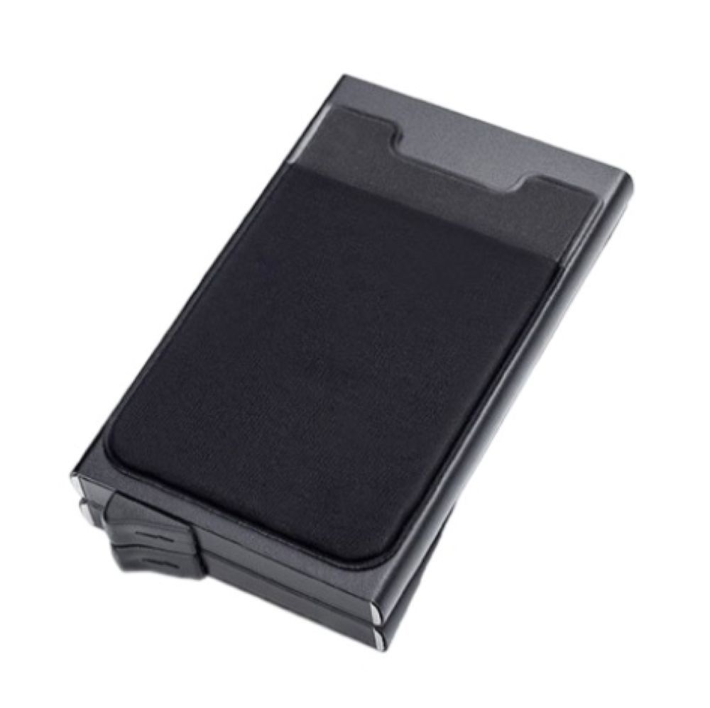 BasicX RFID Aluminum Alloy Demagnetization Coin Card Holder Case Black ...