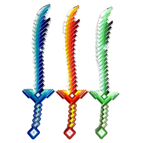 Fire Sword with Lights and Fighting sounds - Minecraft Inspired - 3pc ...