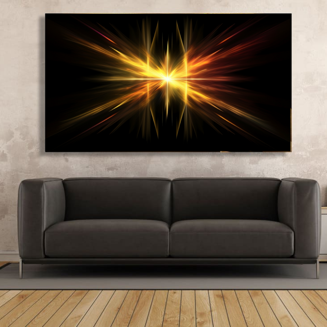 Canvas Wall Art - Abstract Cross of Light - IM0086 | Shop Today. Get it ...