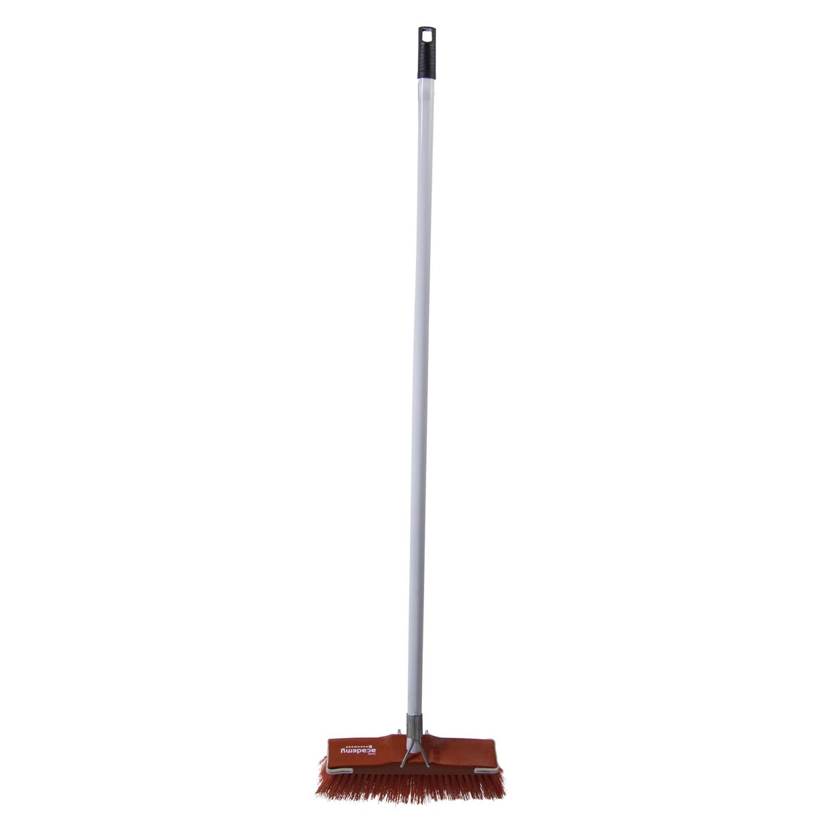 Academy Brushware Stiff Wooden Broom - Powder Coated Metal Handle ...