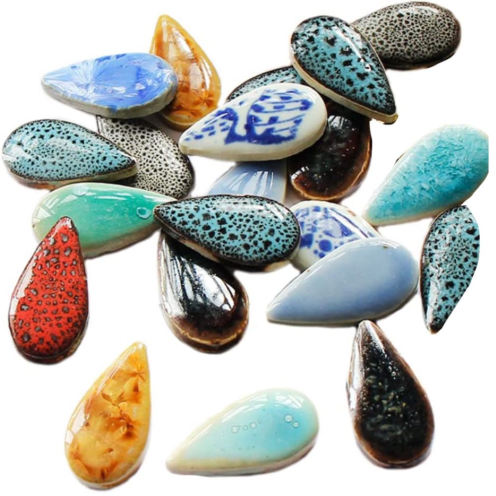Craft Multifunctional Assorted Ceramic Patch Mosaic Tiles (100g) - Cool ...