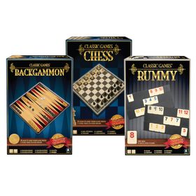 Ambassador Classic Games Bundle - Backgammon - Chess - Rummy | Shop ...