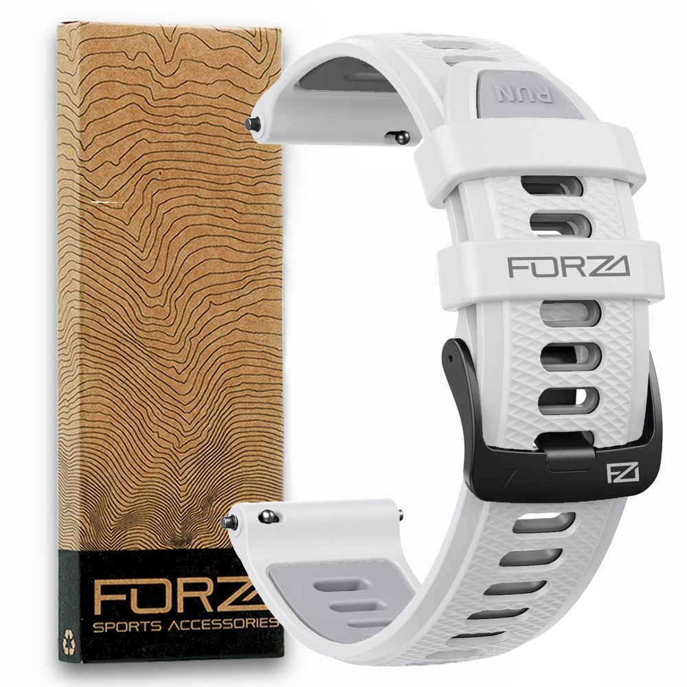 FORZA Elite 20mm Two-Tone Strap for Garmin Forerunner 645/245/55 & More ...