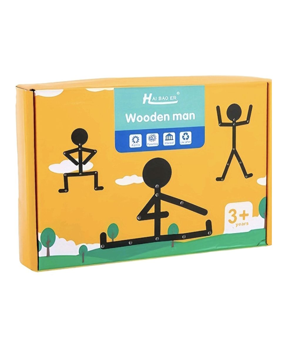 Creative Wooden Kids Building Toy - Little man | Shop Today. Get it ...