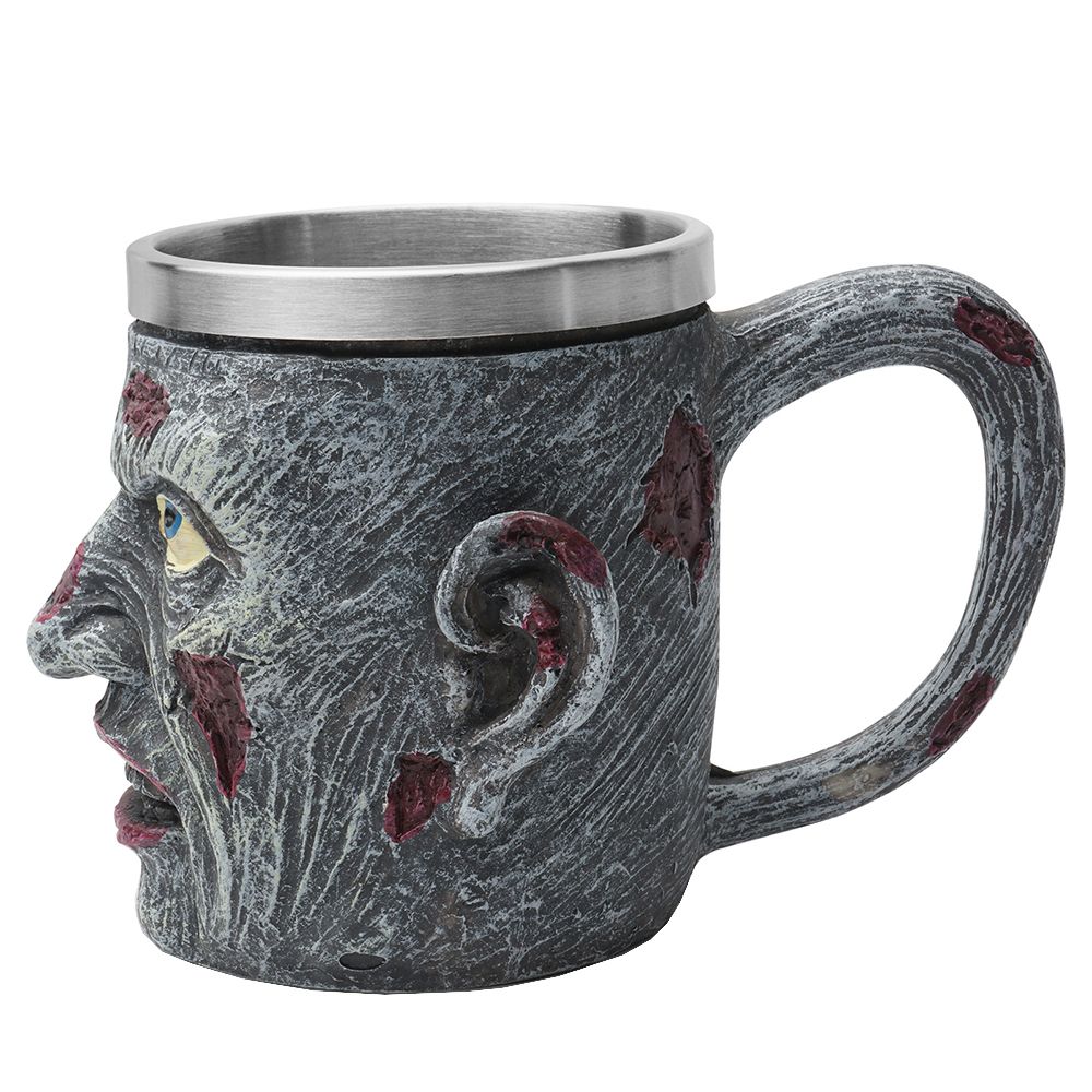 Creative 3D Realistic Skull Design Stainless Steel Coffee Mugs with ...