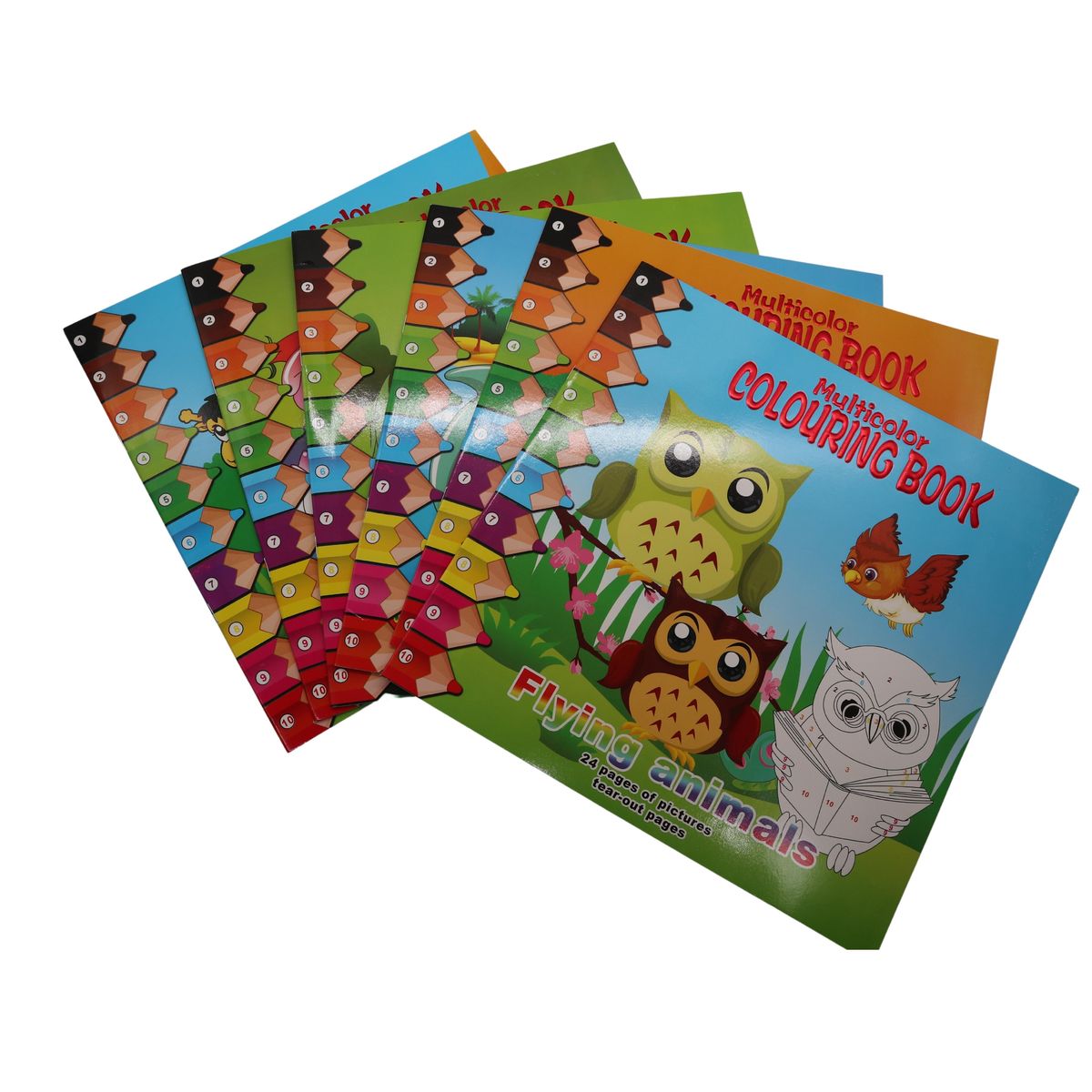 6 x 24 Page Educational Multi Colouring books with Multiple Themes ...