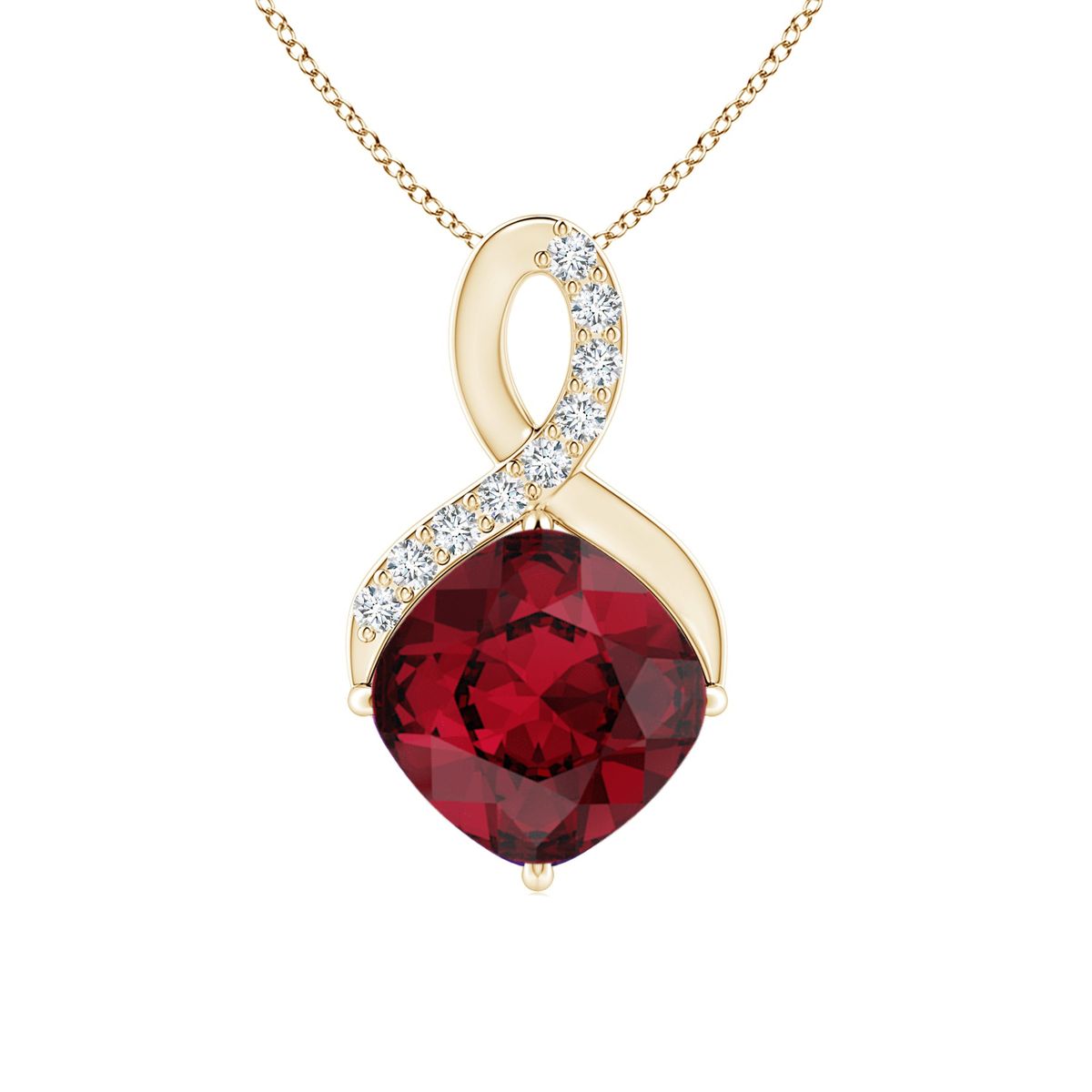 Civetta Spark Maya Necklace - Swarovski Ruby Crystal Gold | Shop Today ...