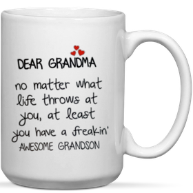 Dear Grandma You Have An Awesome Grandson Gift Mug | Shop Today. Get it ...