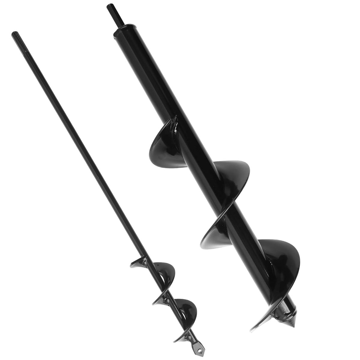 2 Piece Spiral Auger Drill Bit For Planting Garden Hole-44.5x7.6 & 44 ...