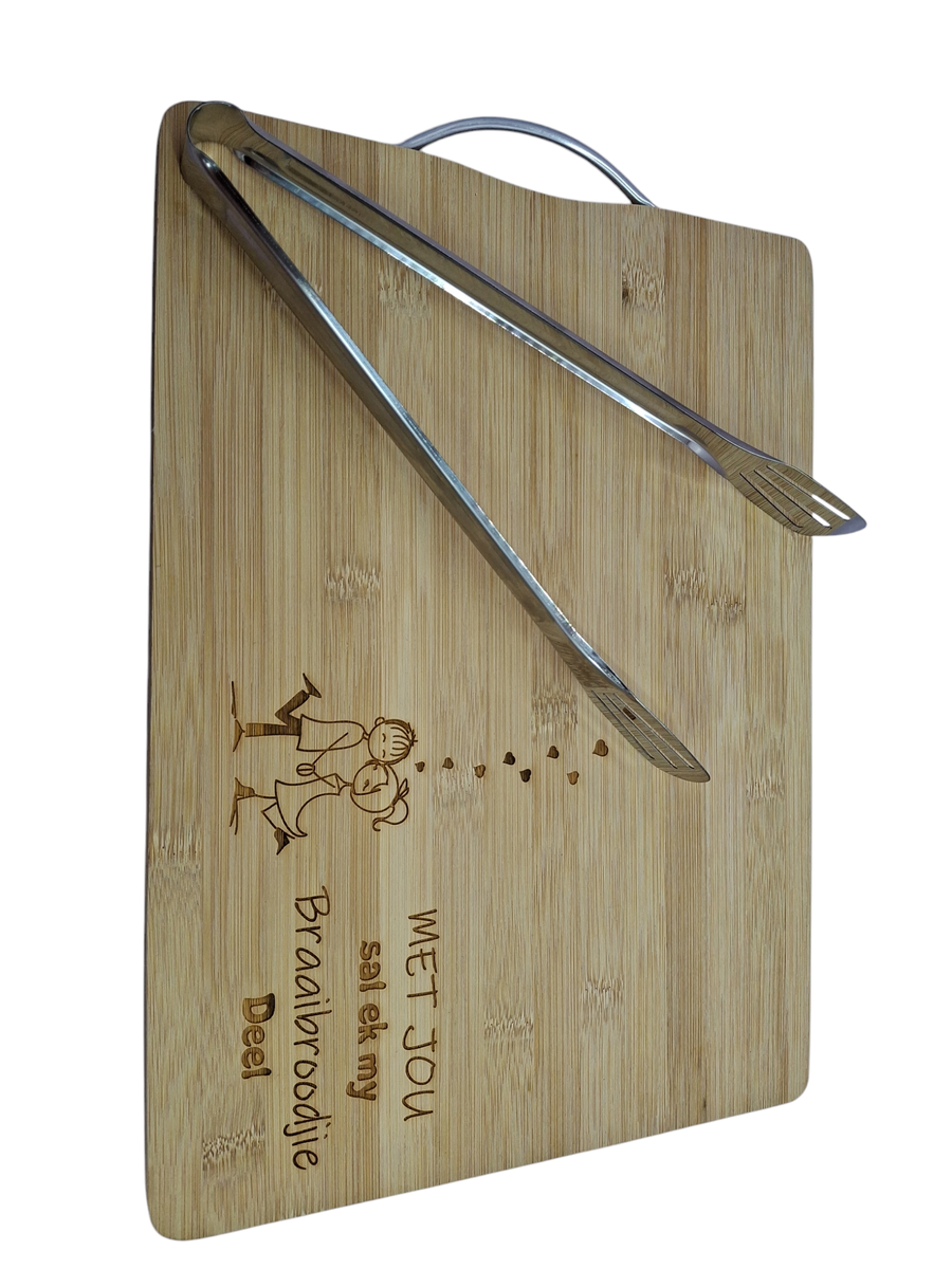 Engraved Braai Board - Met jou sal ek my braaibroodjie deel | Shop ...