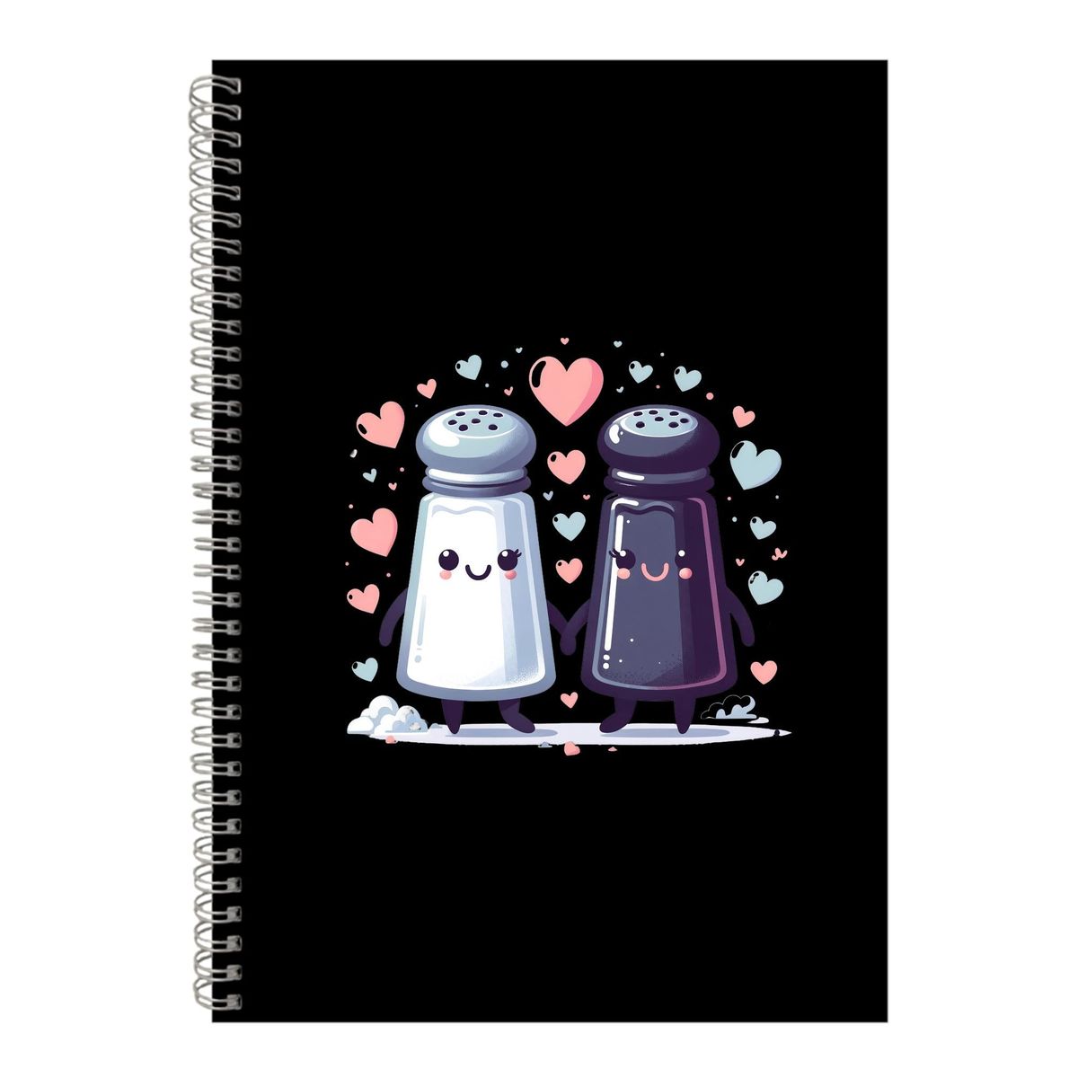 Pepper A4 Notebook Spiral Lined Matching Couples Graphic Notepad ...