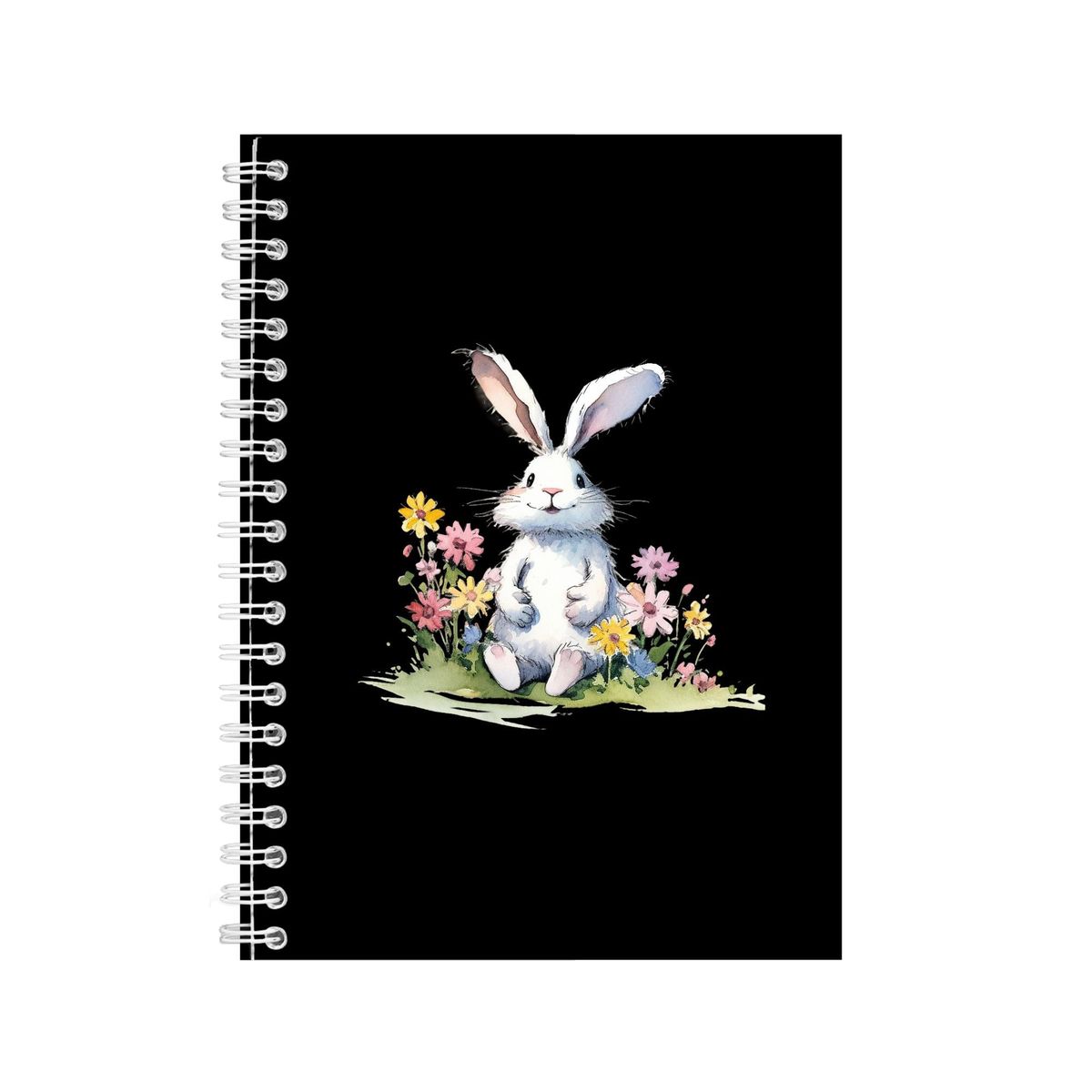 Flower A5 Notebook Spiral Lined Easter Graphic Design Notepad ...