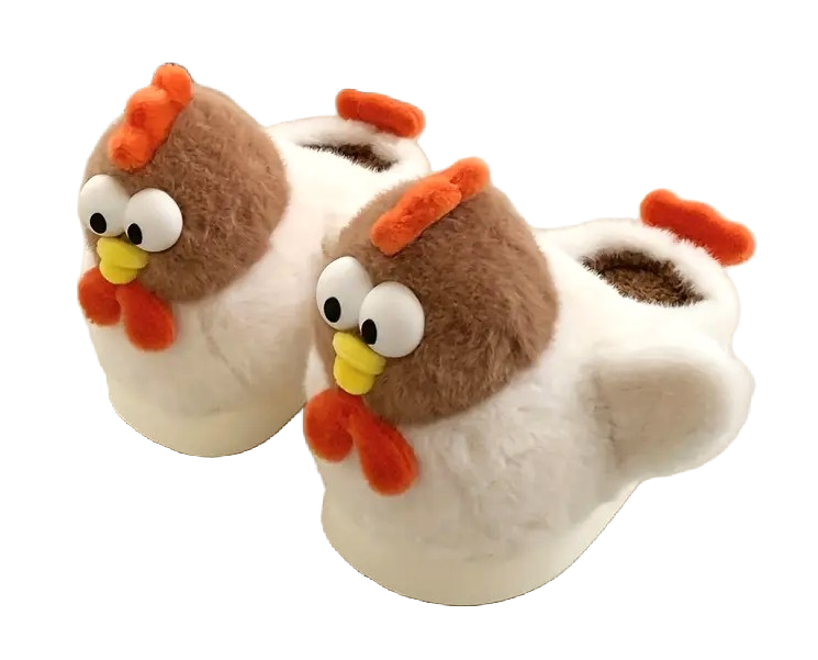 Soxy Lady - Chicken Rooster Slippers with Rubber Sole | Shop Today. Get ...