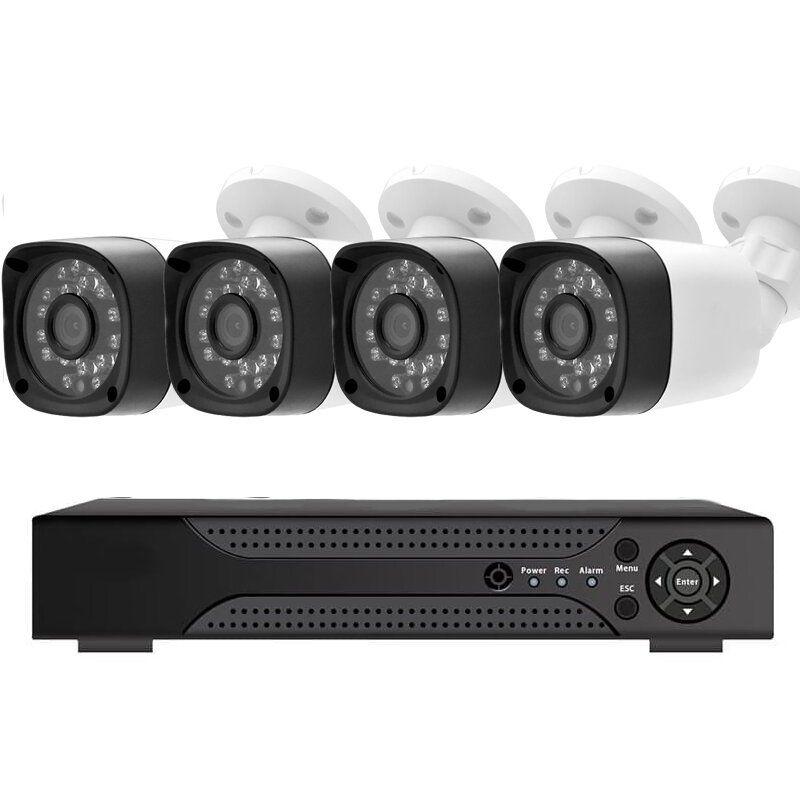 4 Channel Wireless CCTV Security Cameras Kit - DVR with 4 Cameras ...