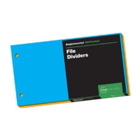 RBE -File Dividers – Bright Assorted 100Pack | Shop Today. Get it ...