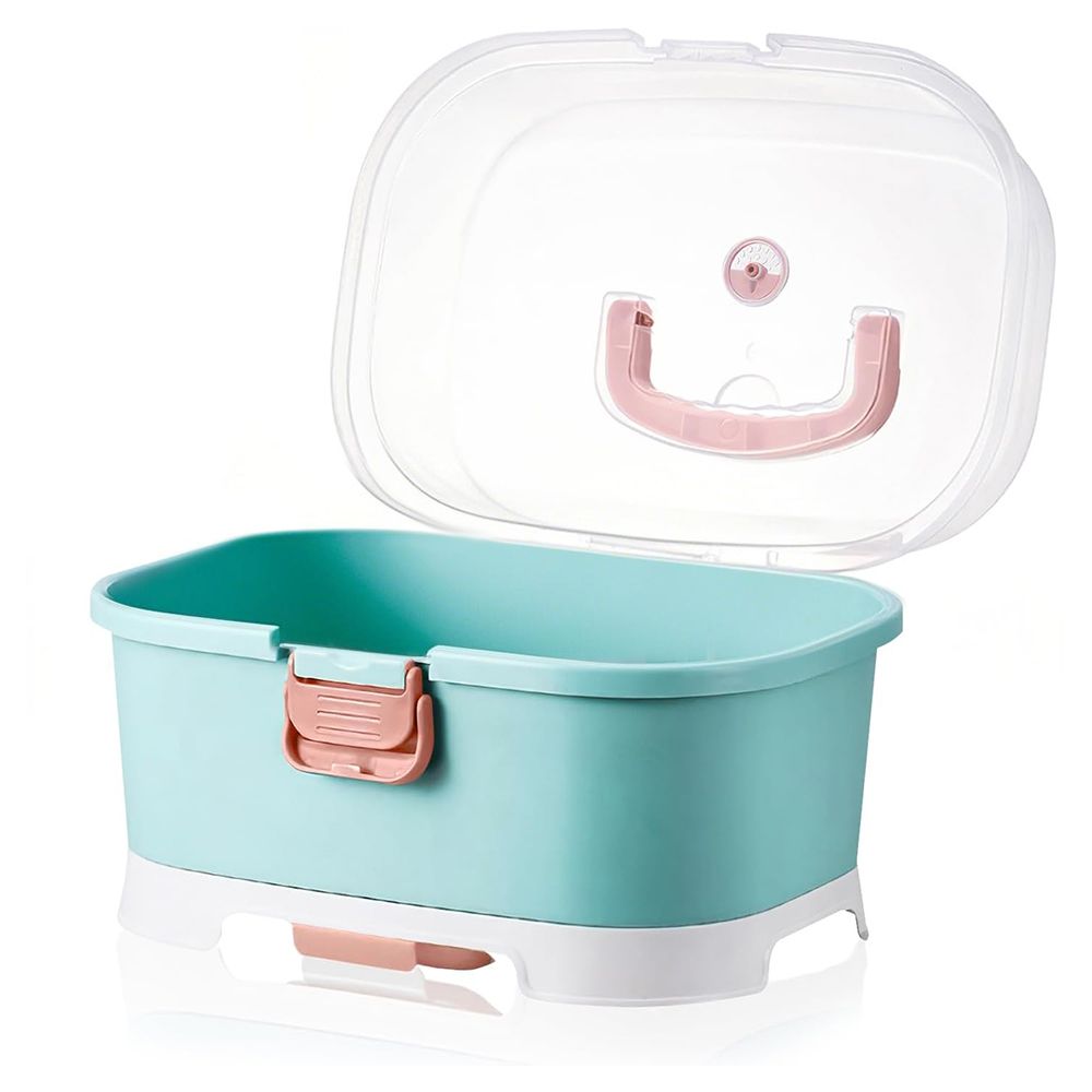 Baby Bottle Holder, Portable Large Capacity Toddler Bottles Storage Box ...