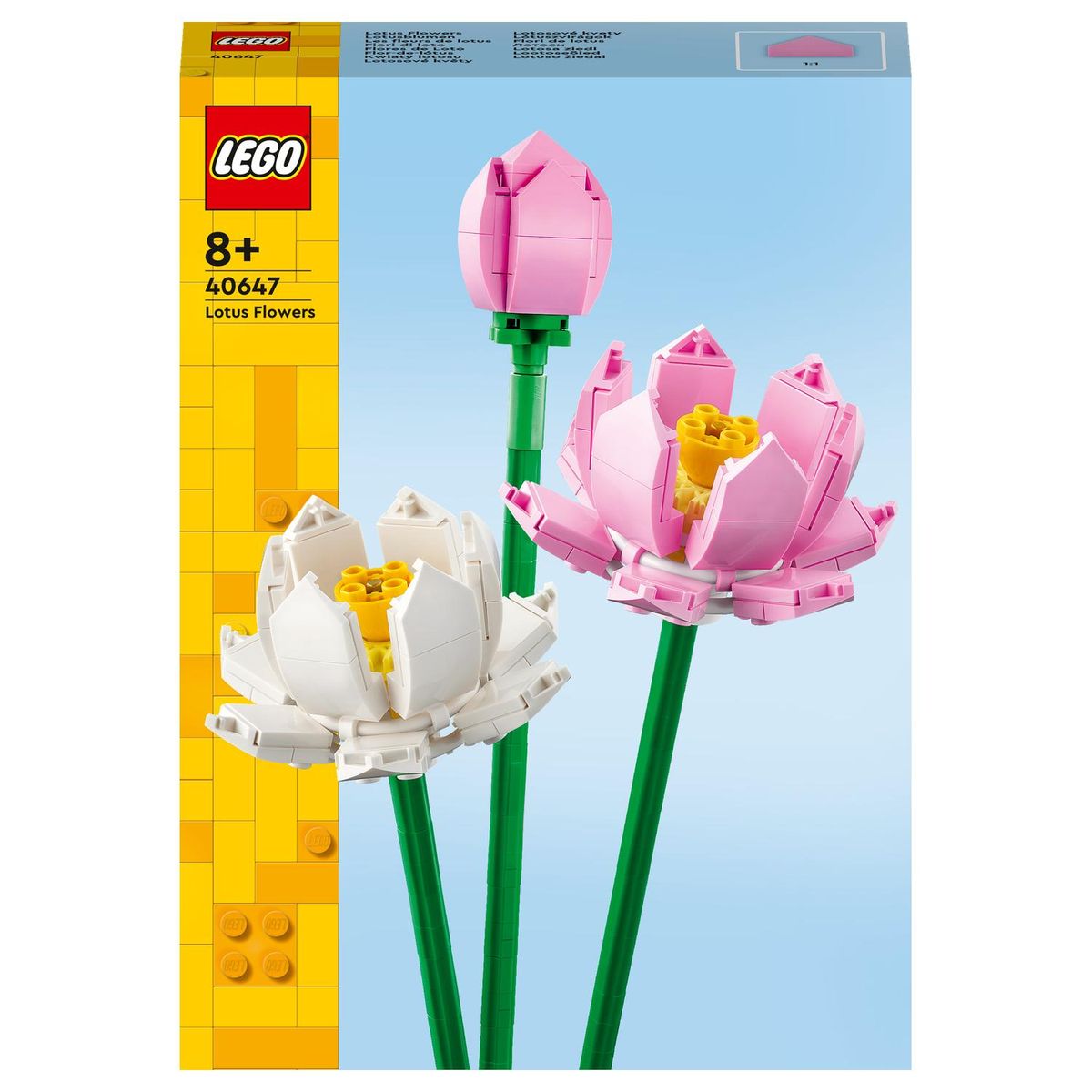LEGO® Botanicals Lotus Flowers 40647 Building Blocks Toy Set; Flowers ...