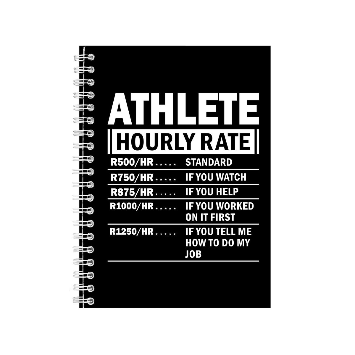 Athlete Wire Bound Notebook, Gift Idea Writing Books Notepad | Shop ...