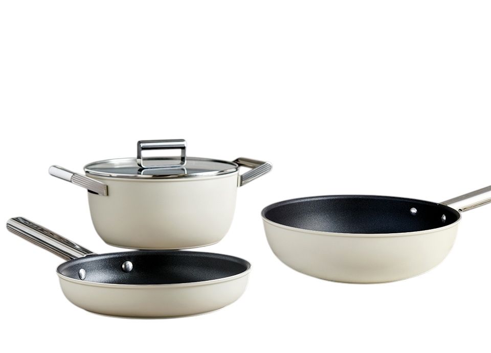 Cream White Aluminium Non-Stick 5 Pot | Shop Today. Get it Tomorrow ...