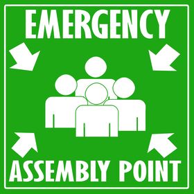 Emergency Assembly Point Sign 29x29cm | Shop Today. Get it Tomorrow ...