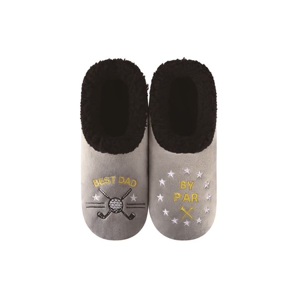 Snoozies! Mens Best Dad by Par Fleece Slippers | Shop Today. Get it ...