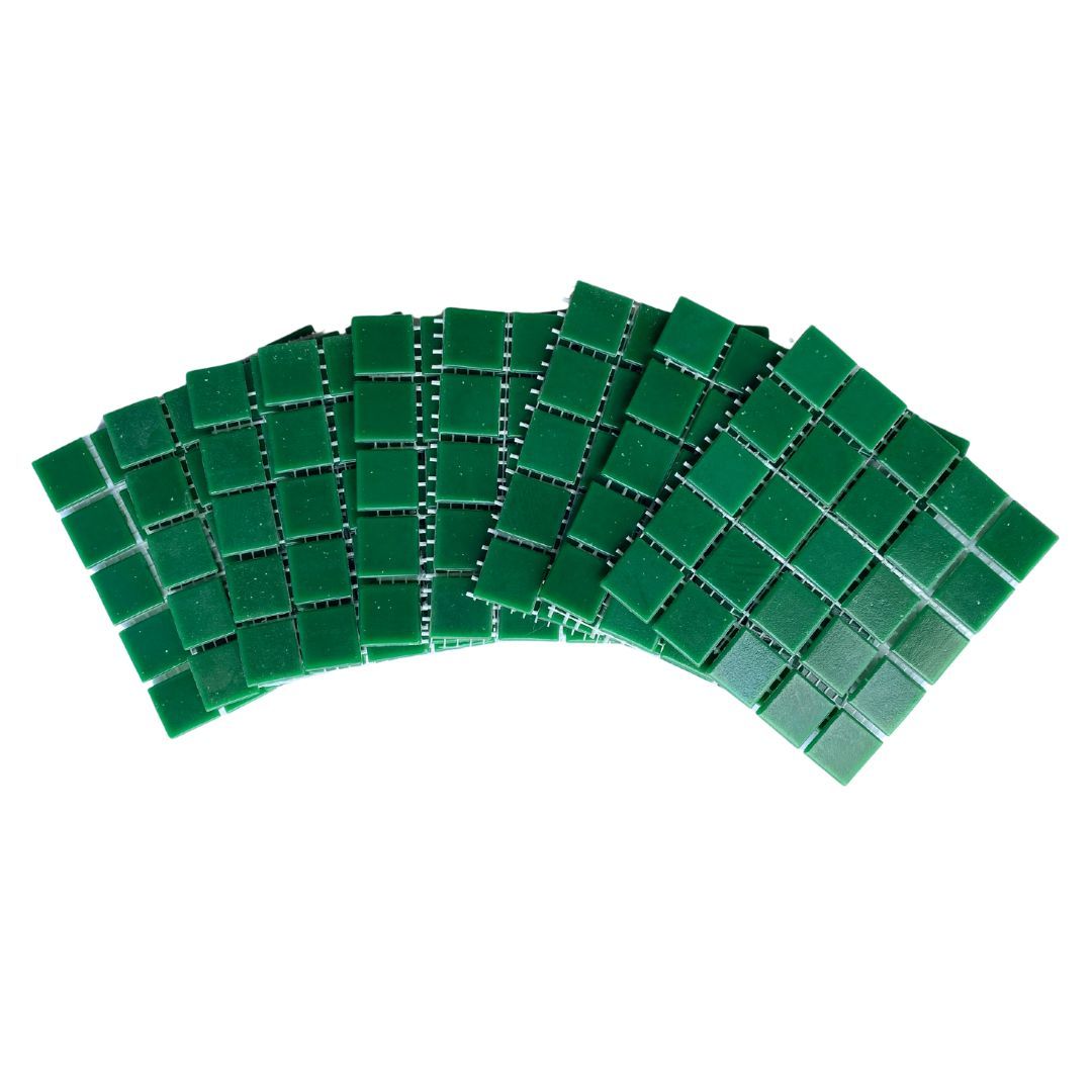 Mosaic Tiles Green Matt 20x20mm (small tiles for crafting) | Shop Today ...