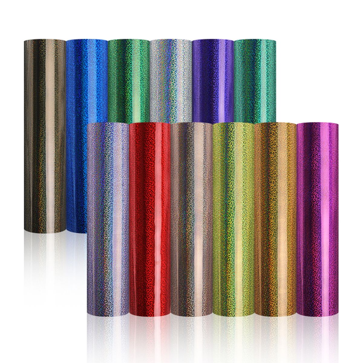 Holographic Sparkle Sticker Vinyl Permanent 12 pc 30X30cm+1x transfer ...