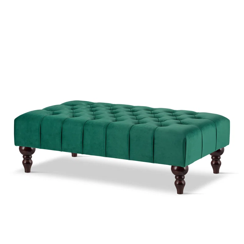 Mira Velvet Rectangular Non-Storage Ottoman | Shop Today. Get it ...