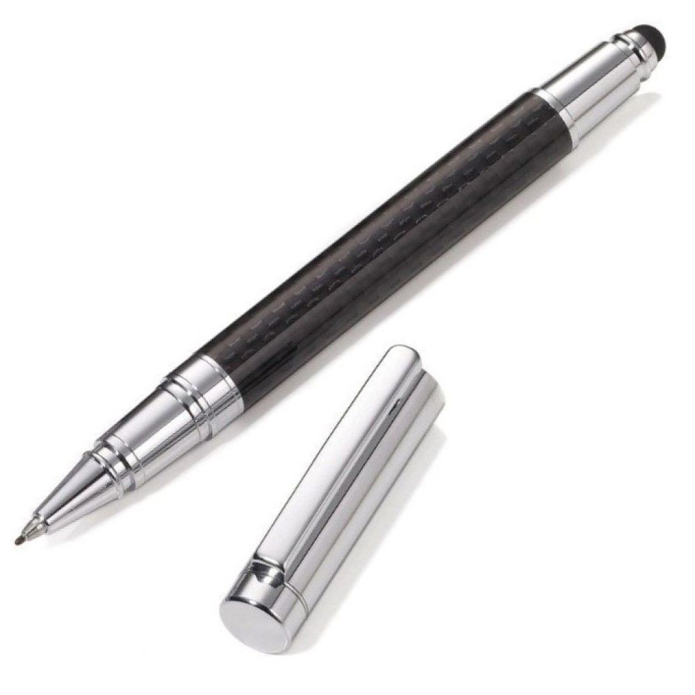 TROIKA Stylus Fineliner Pen 2-in-1 Combination : Black Ink STRAIGHT ...
