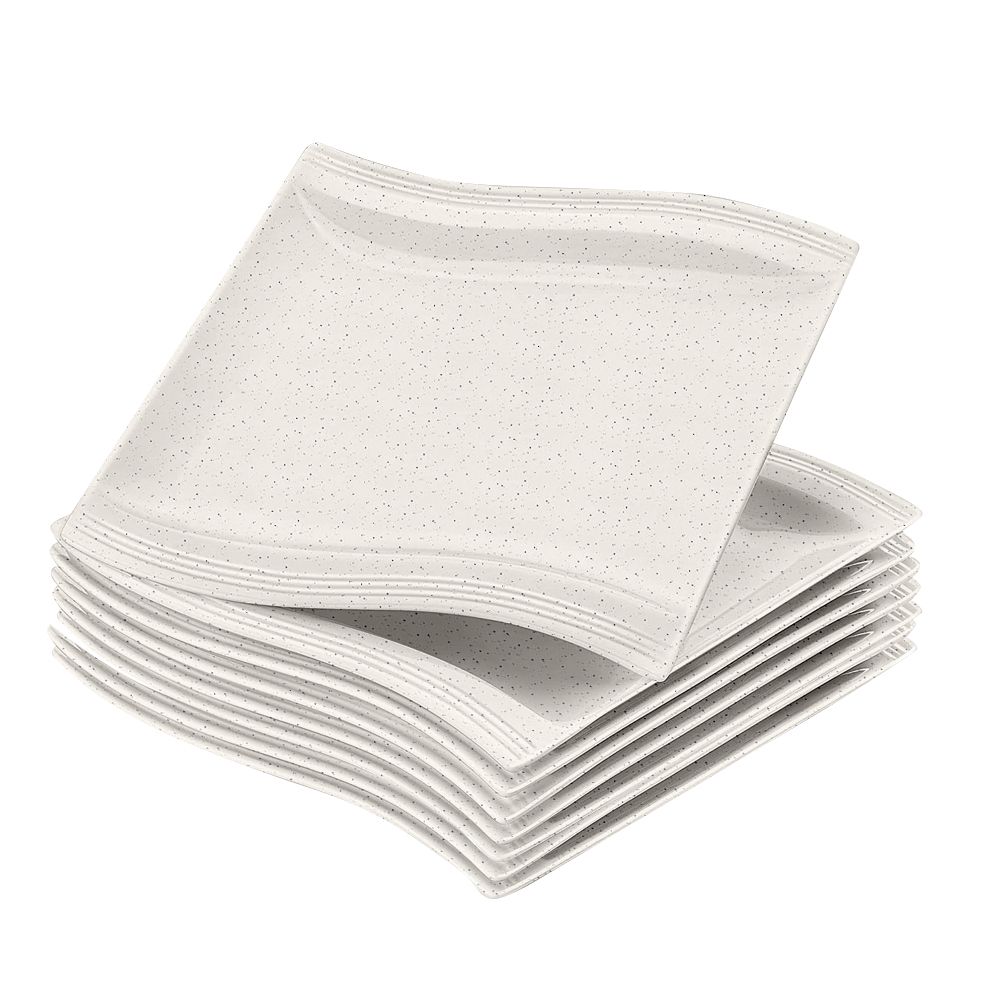 10'' Inche, Durable Porcelain Ceramic Dinnerware Set Plates - Set of 8 ...