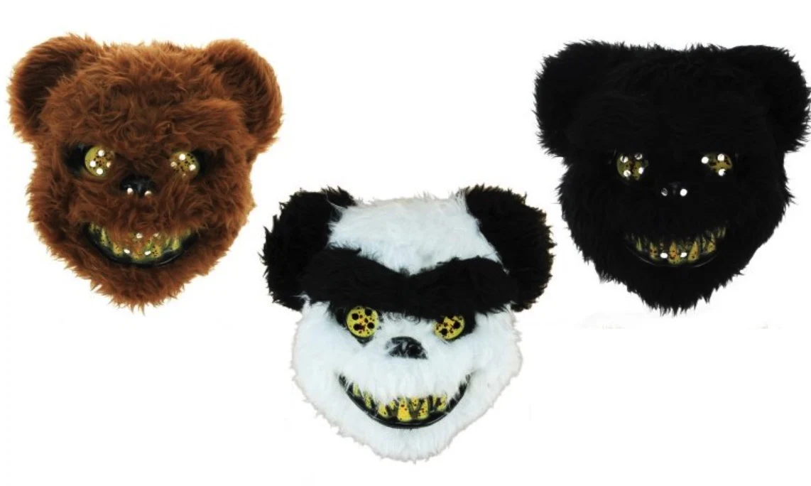 3 Pieces Halloween Scary Bear Masks Fluffy Animal Costume Set | Shop ...